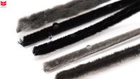 China 7*8 3p2l Wool Pile Weather Strip With Plastic Fin For Door And Window Seal BLACK/GRAY/BROWN/WHITHE/OTHER Durable 100%PP for sale
