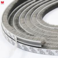 China Self Adhesive Wool Pile Weather Strip for Sliding Door Window Windproof and Dustproof ISO9001 2008 Certified Customizable for sale