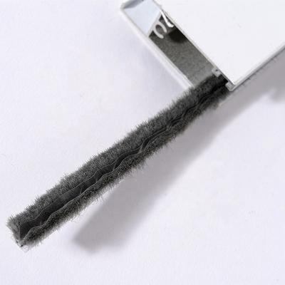 China Hotel Pile Weather Brush Strip With Fins Black Grey White 3-25mm/3-50mm Customer Requirements for sale