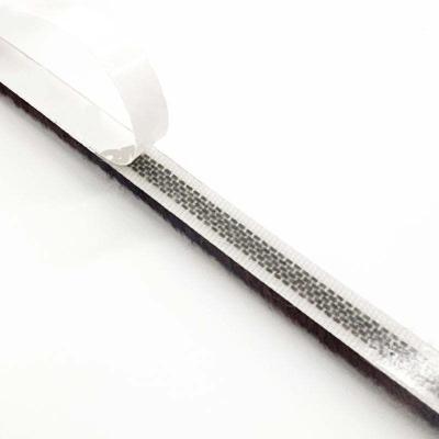China Modern Design Apartment Aluminum Self-adhesive Door And Window Wool Pile Weather Strip For Weather Protection for sale