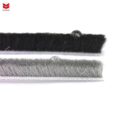 China Non-silicone Type Pile Weather Strip for Improved Door and Window Insulation in BLACK/GRAY/BROWN/WHITE/OTHER for sale