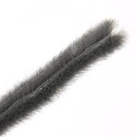 China House Colors BLACK/GRAY/BROWN/WHITE/OTHER Manufacture Cras-proof Plastic Pile Weather Strip With Fin For Sliding Door for sale