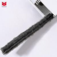 China BLACK/GRAY/BROWN Hotel Finned Seals Wool Pile for Dust Proof and Anti Wind Customizable for sale