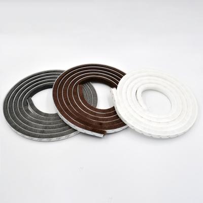 China PP Material Door Seal Strip Brush Perfect for Aluminum Windows Pile Weather Strip in BLACK/GRAY/BROWN/WHITE/OTHER Colors for sale