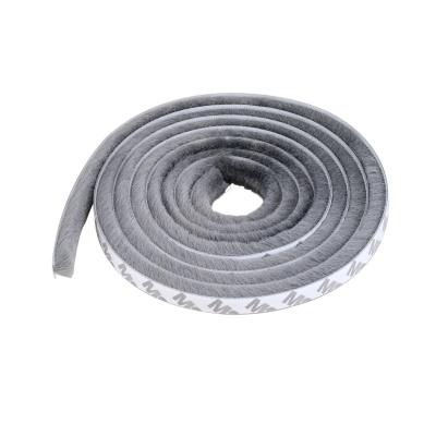 China Aluminum Doors and Windows Accessories Wool Pile Weather Strip for Enhanced Sealing BLACK/GRAY/BROWN/WHITHE/OTHER Colors for sale