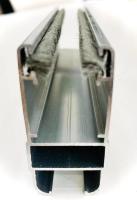 China Aluminium Doors And Windows Accessories Dust Prevention Door Sealing With Fin Window Weather Strip Pile Height 3-25mm for sale