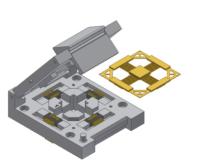 China Azimuth Carrierless Test Socket 63200 50mm 48T Quad Flat Pack HVAC Technology Electrical Contactor for sale