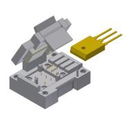 China 63219M Spring Probe Contactor Durable Azimuth Carrier Test Socket 10A 250V for sale