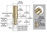China KLS050-001CA Micro Pogo Pin Probe with 0.06mm Accuracy for PCB Testing and Semiconductor Inspection for sale