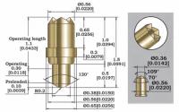 China KLS080-001CA Metal Adjustable Pogo Pin Probe for Electronic Testing - 0.8mm Spring-Loaded Contact for sale
