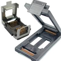 China Wire-Formed Contacts and Solid Clamping for Loranger Test Socket Open Top and Clam Shell Designs for sale