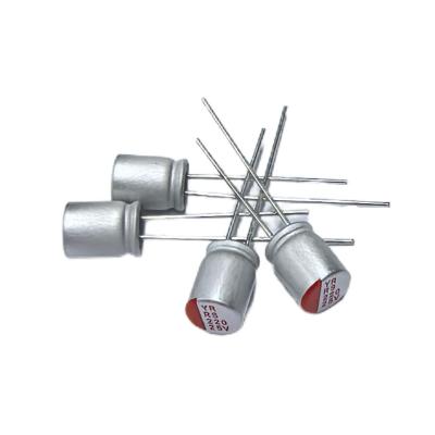China 220μF 25V 6.3×8mm Aluminum Electrolytic Capacitor for Solid Oxide Electrolyzer Systems - GUOLUN KR Series for sale