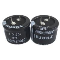 China Krunter 330µF 400V Snap-In Aluminum Electrolytic Capacitor 105°C High Voltage for sale