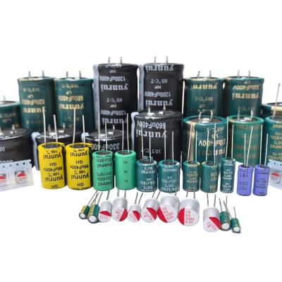 China GUOLUN High Capacitance Radial Aluminum Electrolytic Capacitor 105°C Long Lifespan for sale