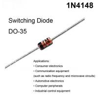 China 1N4148 DO-35 Fast Switching Diode 100V 200mA CTK Original for sale