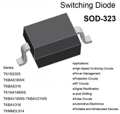China SOD-323 Fast Switching Diode 200mW 150mA Surface Mount for High-Speed Circuits for sale