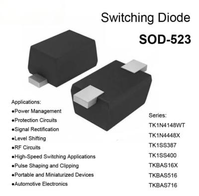 China SOD-523 Surface Mount Switching Diode 100V 200mA Fast Switching Speed for Compact Electronics for sale