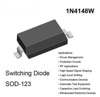 China 1N4148W SOD-123 Fast Switching Diode 100V 150mA Surface Mount for sale