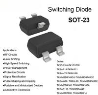 China SOT-23 Switching Diodes 80V 100mA Fast Recovery Surface Mount for Electronic Devices for sale