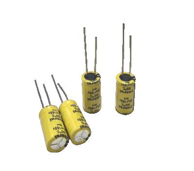 China 33UF 160V Low ESR Radial Lead Aluminum Electrolytic Capacitor 105°C for sale