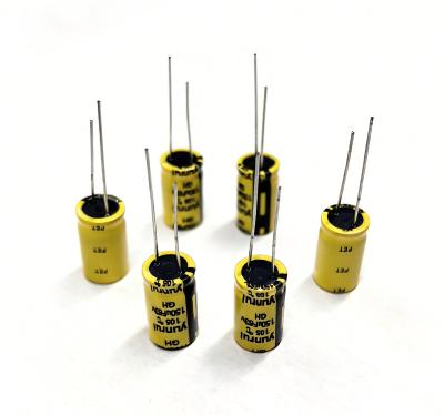 China 150UF 63V 105C Radial Aluminum Electrolytic Capacitor Low ESR High Ripple Current for sale