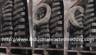 China Stable Rubber Tire Plastic Waste Shredder High Strength Wear Resistance for sale
