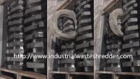 China Scrap Rubber Tire Shredding Equipment Double Shaft With Wear Resistant Blade for sale