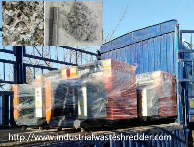 China Scrap Carpet Industrial Shredder Machine 3000 - 5000kg / H Adjustable Cutting Size for sale