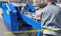 China Flaux Leather Scraps Shredder Crusher Machine For Artificial Leather Scraps With Different Cpacity And Discharge for sale