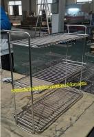 China 316 Stainless Steel Medical Equipment Transport Trolley Frame Customized OEM Stainless Steel Shelf For Hospital Use for sale