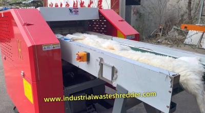 China Disposal Skin Fleece Shredder 22KW Cutting Motor 8P Dry Animal Sheep Wool Crusher Machine For Pellets for sale
