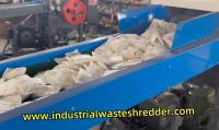 China Defective Diapers Disposal Shredder Sanitary Napkin Crushing With Efficient Rotary Blades Cutter for sale