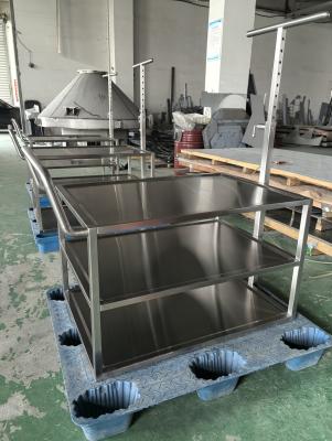China Stainless Steel Sheet Metal Ss Fabrication Medical Transfer Trolley Custom Processing for sale