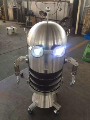 China 304 Custom Stainless Steel Fabrication Pizza Planet Robot Custom Made To Transport Pizza From Kitchen To Guest's Table. for sale