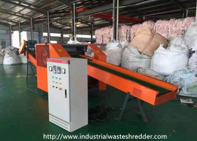 China Artificial Synthetic Fiber Waste Shredder Seaweed / Nylon / PA6 / PA66 Cutting Crusher for sale