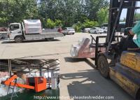 China Rotary Blades 66KW Plastic Waste Shredding Machine for sale