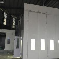 China Diesel Burner Truck Spray Booth 220V 39KW With LED Light And 11KW Fans for sale