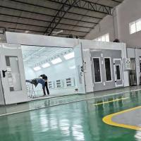 China CE Certified Car Spray Booth with Air Circulation System 1 x 7.5kw Direct Drive Intake Fan for sale