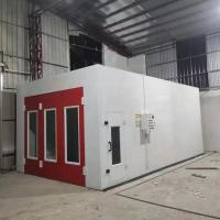 China European Type Air Exhaust Fan and LED Lighting System Installed in Car Painting Booth for sale