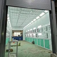 China Truck Paint Room Bus Spray Booth with 2 Sets of 11KW Intake Fans and LPG Heating Source for sale