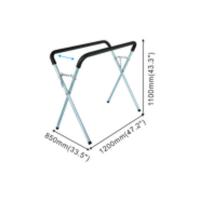 China 120*40*10cm Folding Bumper Paint Stand 8kg Blue Auto Body Panel Stand for sale