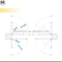 China 5000KGS 380v 2 Post Car Hoist Double Cylinder Hydraulic For SUV Minibus for sale