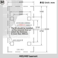 China 4000kgs Lifting Capacity 4 Post Car Hoist 4720mm Length 2.2KW Motor Power for sale