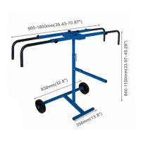 China 88*30.5*11cm Adjustable Automotive Painting Rack For Bumper Polishing for sale