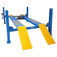 China Hydraulic Car Ramp with 2.2KW Motor Power and 480mm Secondary Jack Lifting Height for sale