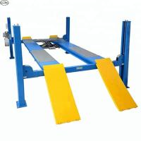 China Hydraulic Car Ramp with 2.2KW Motor Power and 480mm Secondary Jack Lifting Height for sale