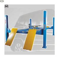 China Adjustable Four Post Car Hoist for Wheel Alignment Min Height 210mm Voltage 220V/380V for sale