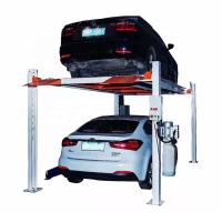 China Four Post Parking Lift for Vehicle Elevator 12 Units Loading Qty Low Maintenance Cost for sale