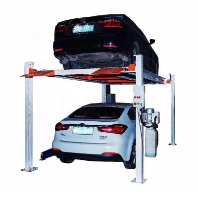 China Four Post Parking Lift for Vehicle Elevator 12 Units Loading Qty Low Maintenance Cost for sale