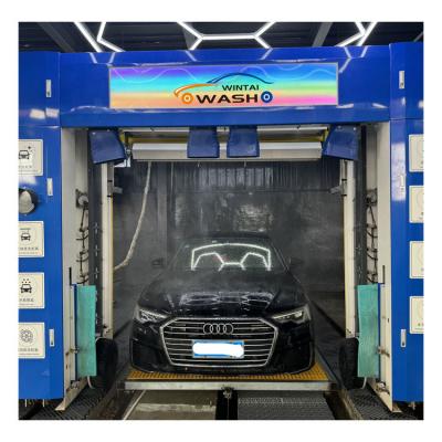 China Matel Automatic Rollover Car Wash Machine With Drying System And Wheel Brushes 3500KG for sale